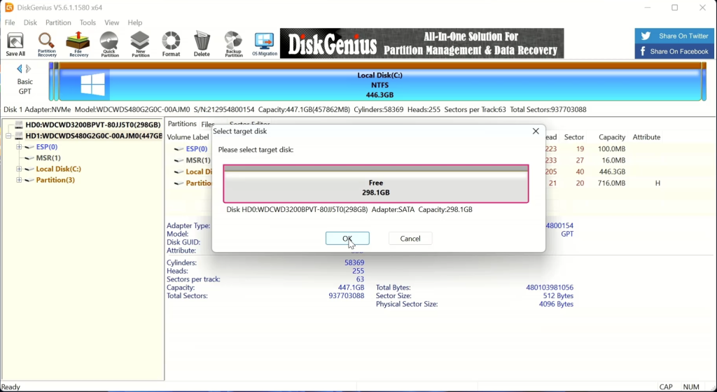 DiskGenius - Sayro Digital